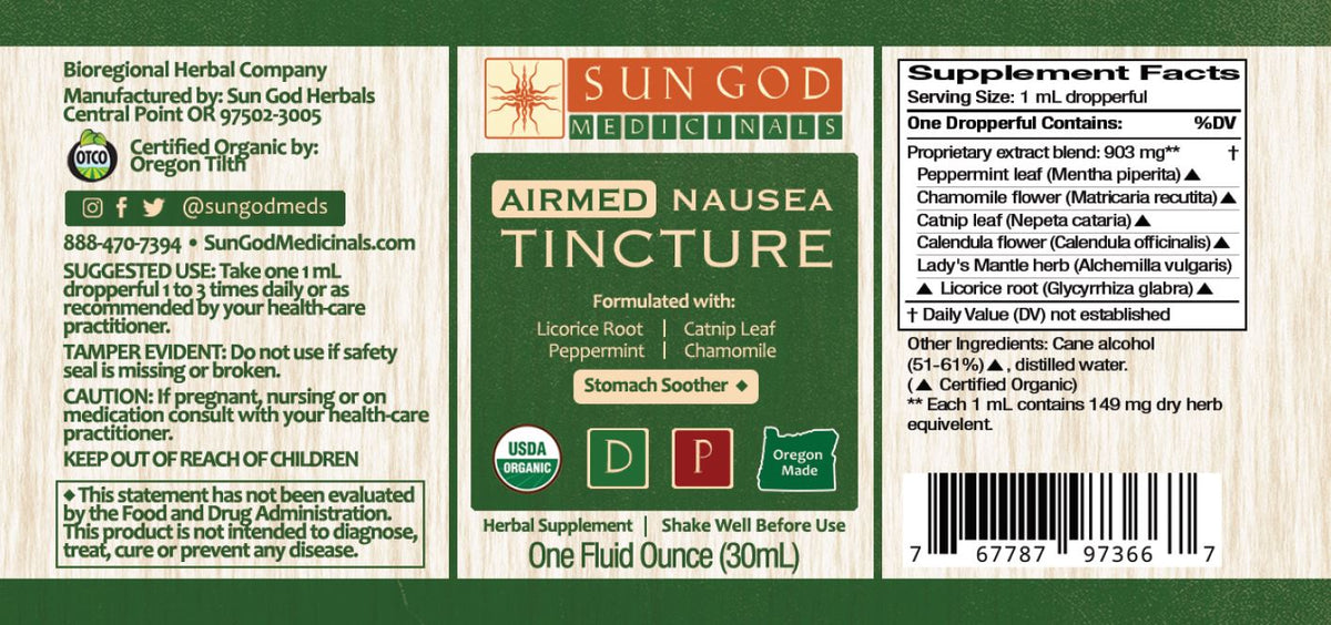 Airmed Digestion Herbal Tincture – St. Anky Flowers